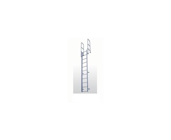 Fixed Aluminum Ladders - Series Af With Walk-Thru Rail | Motion Savers ...